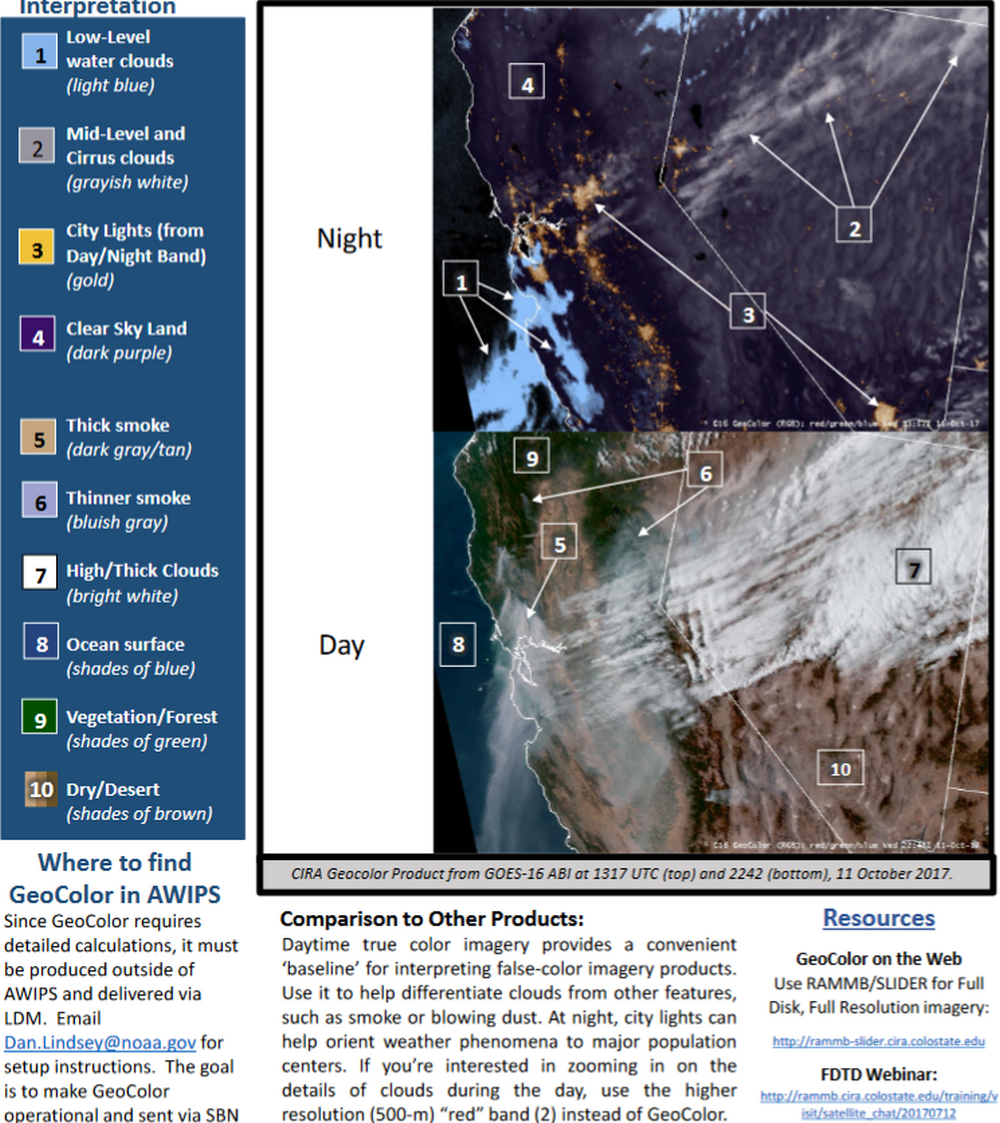 GOES-EAST16 Band 1 GeoColor Visible Extra Large Satellite